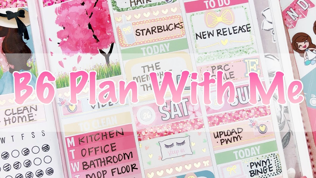 B6 Plan With Me / SMC Inserts / Feat Harriet Wright Designs - YouTube