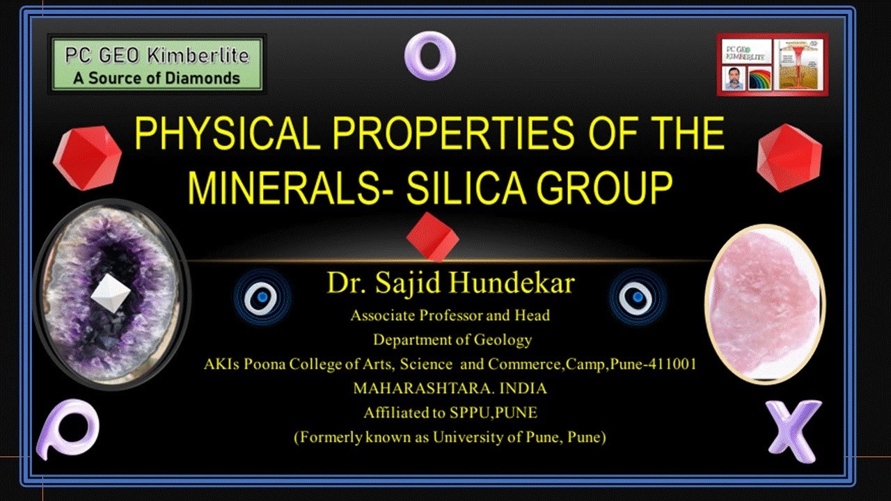 Physical properties of Silica group of minerals. I #pcgeokimberlite ...