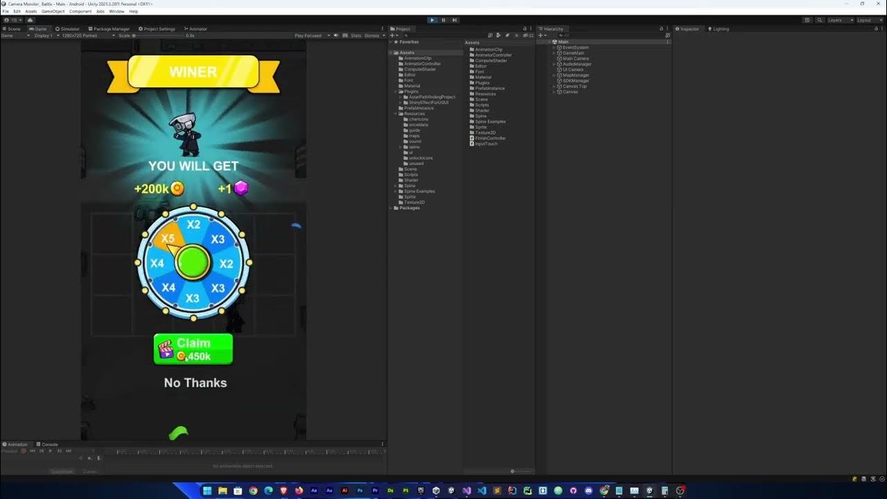Camera Monster Battle Unity Source code - YouTube