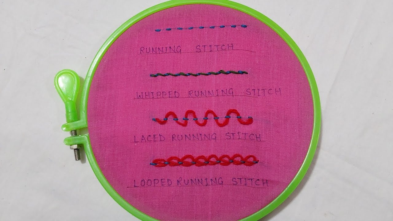 Beautiful running stitches for Beginners 💫Gorgeous Hand Embroidery ...