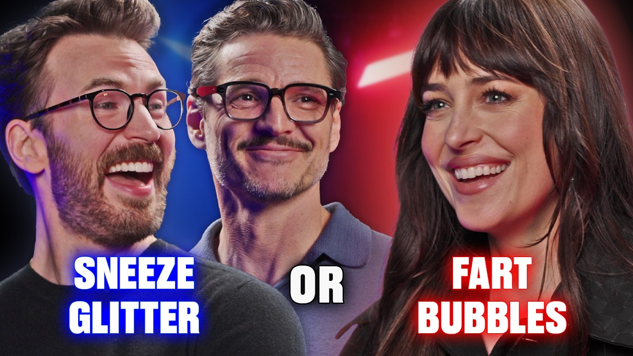 Chris Evans, Dakota Johnson & Pedro Pascal Argue The Weirdest Would You Rather? Questions ...