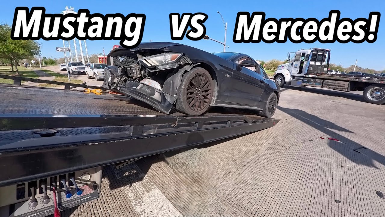 Mustang vs Mercedes: Brutal Intersection Crash – Towing the Aftermath ...