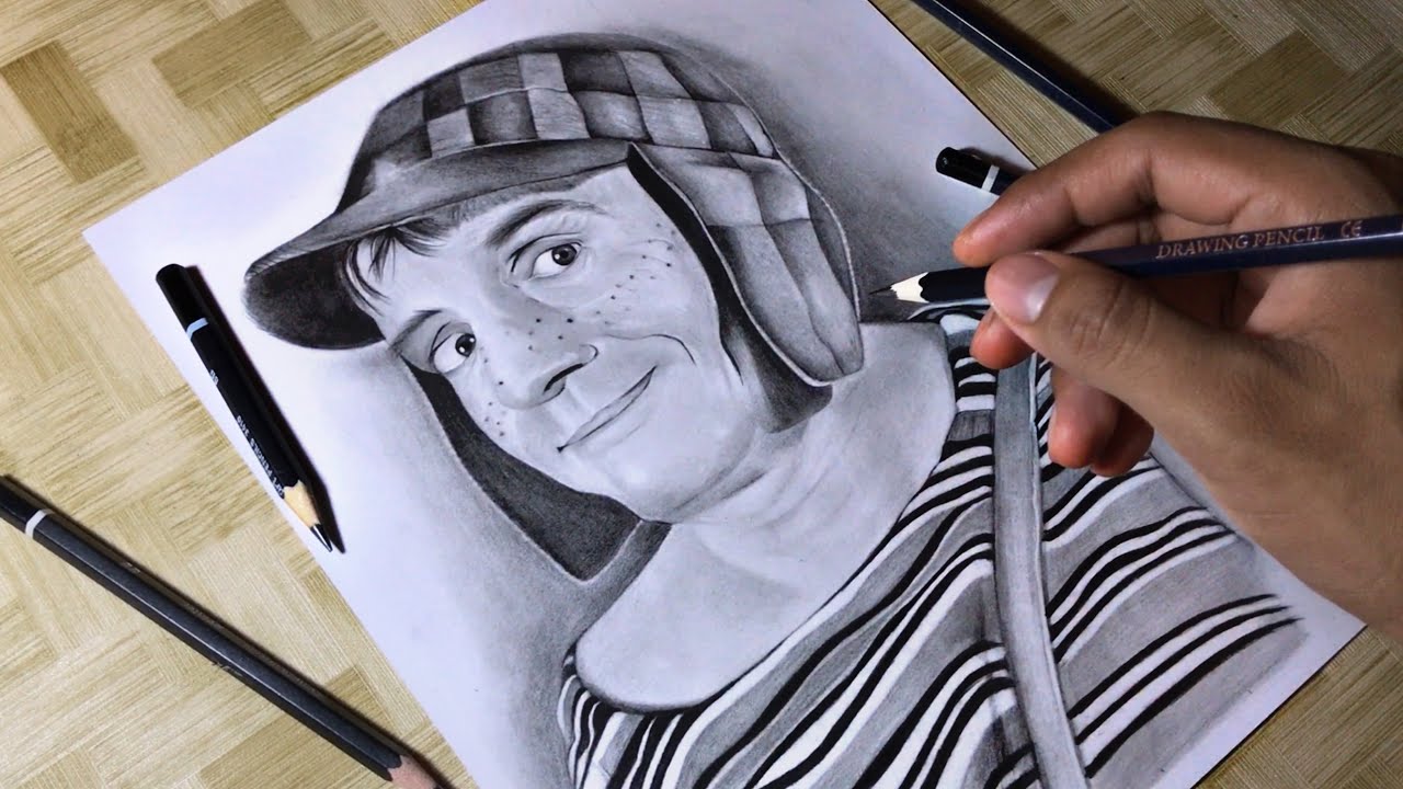 Dibujo del CHAVO DEL 8 en un MINUTO || Drawing CHAVO DEL 8 - YouTube