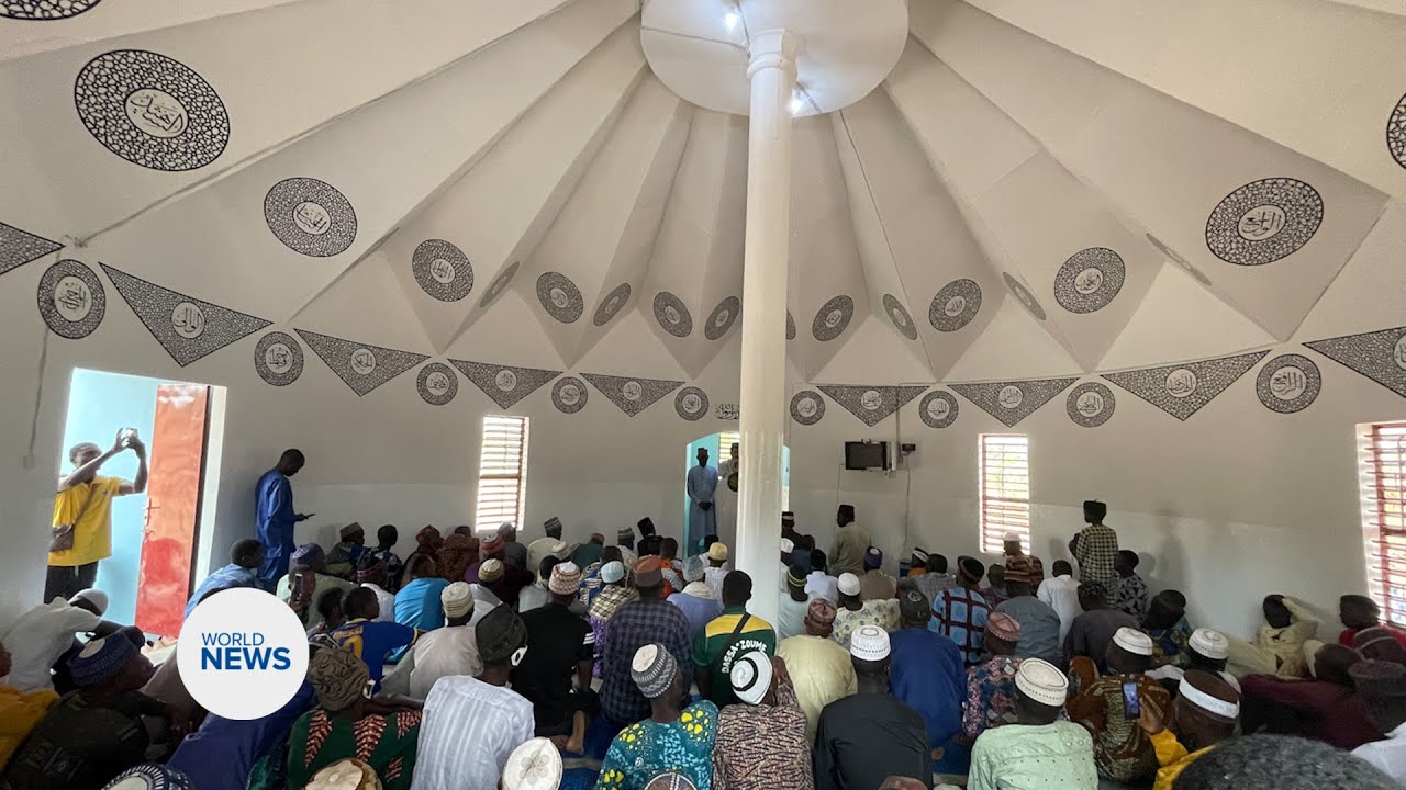 New Mosque inaugurated in Benin - YouTube