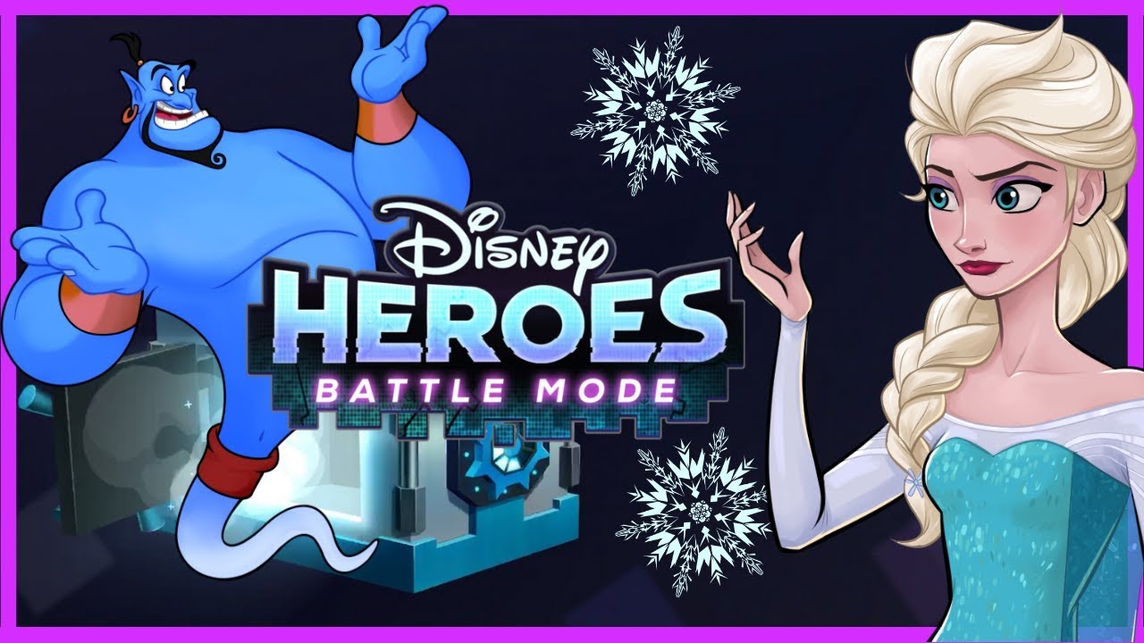 Disney Heroes Battle Mode! Genie Thinks Elsa Is A Genie?! Gameplay ...