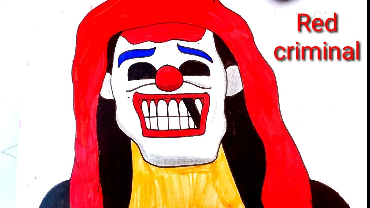 how to draw red criminal - YouTube