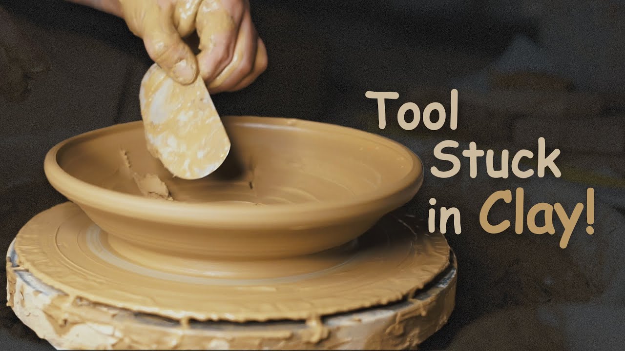 Pottery Wheel Gone Wrong: What Happens When the Tool Sticks - YouTube