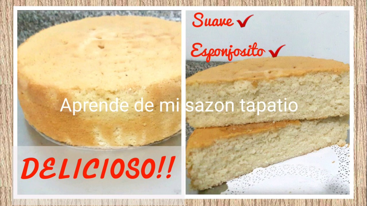 receta de pan esponja vainilla 3 leches /vanilla sponge bread recipe 3 ...