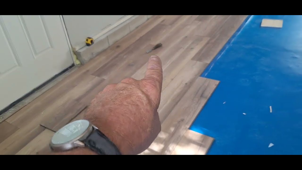 How I "snapped" a line on a floor with a lump in it. - YouTube