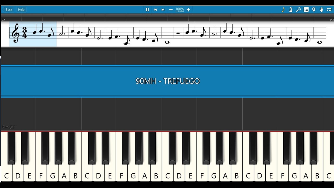 90MH - TREFUEGO - Piano - YouTube