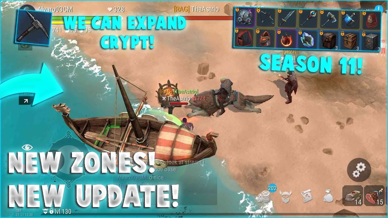 Frostborn - NEW UPDATE! NEW ZONES! - SEASON 11! - WALLS LVL 5 - BIGGEST ...