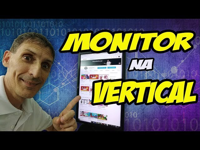 Como virar a tela do PC e usar o monitor na vertical • Computador ...