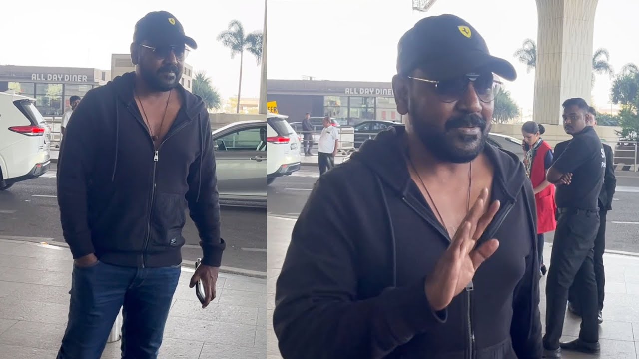 Rudhran Actor Raghava Lawrence Spotted At Mumbai Airport - YouTube