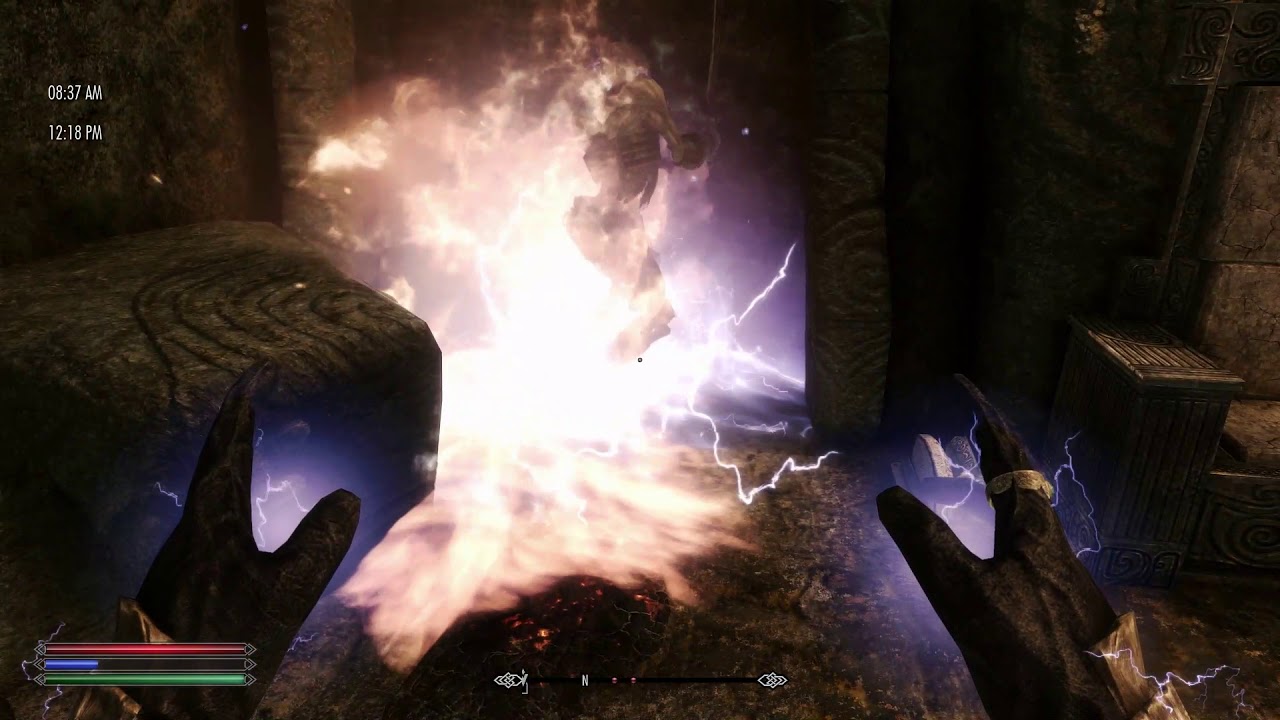 Skyrim NexGen Graphics Actual gameplay - On Legendary difficulty - YouTube