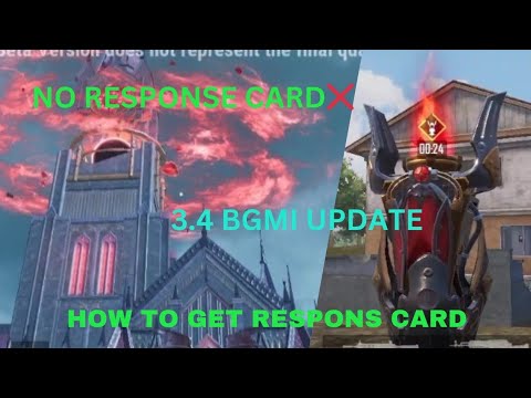 NO RESPONSE CARD BGMI UPCOMING UPDATE 3.4 - YouTube