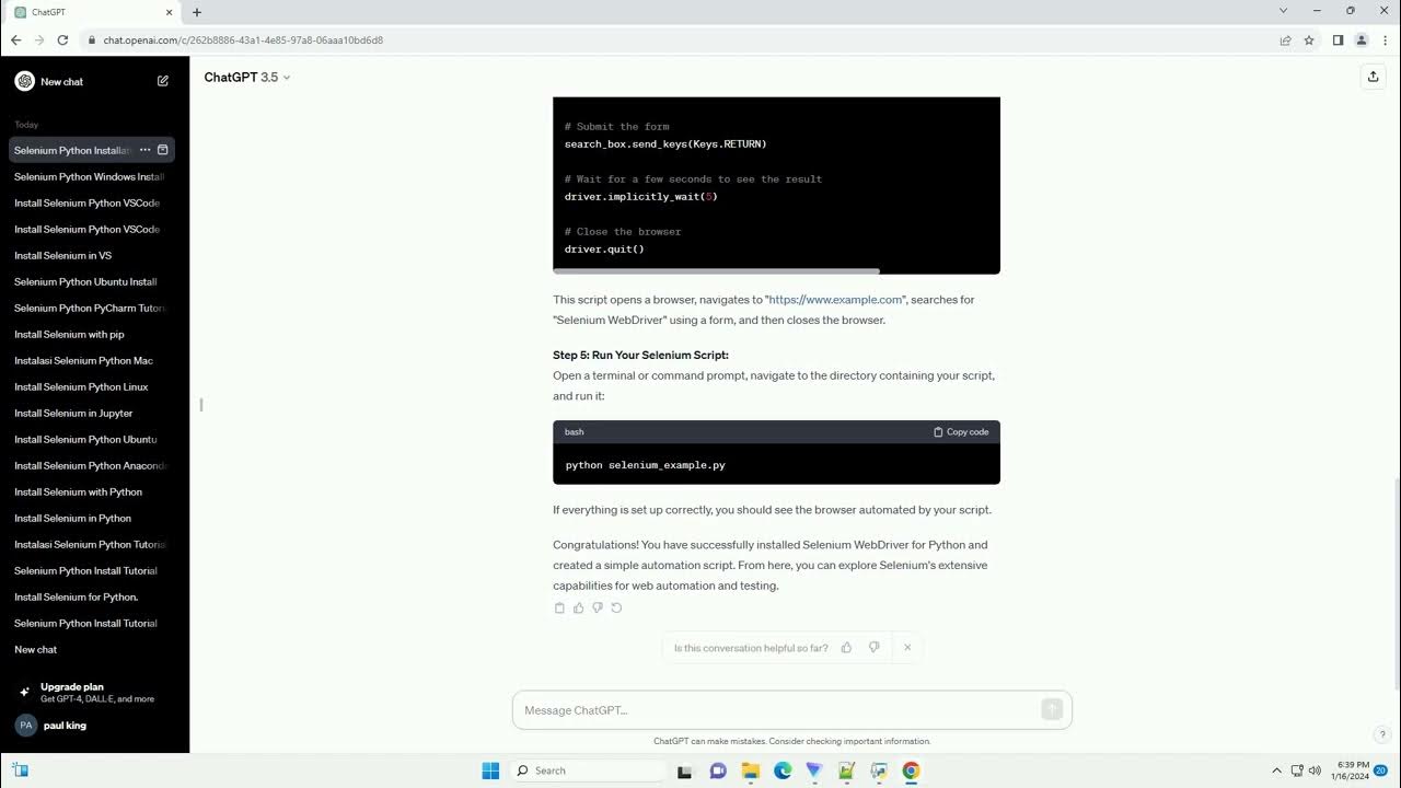 install selenium webdriver python - YouTube
