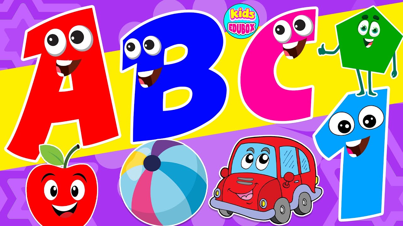 ABC, 123 & Shapes Learning Videos For Preschool | ABC And One Two Three ...