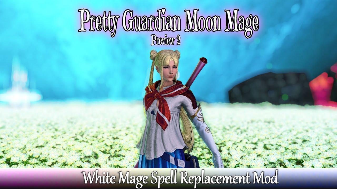 Pretty Guardian Moon Mage - FFXIV Mod Preview 2 - YouTube