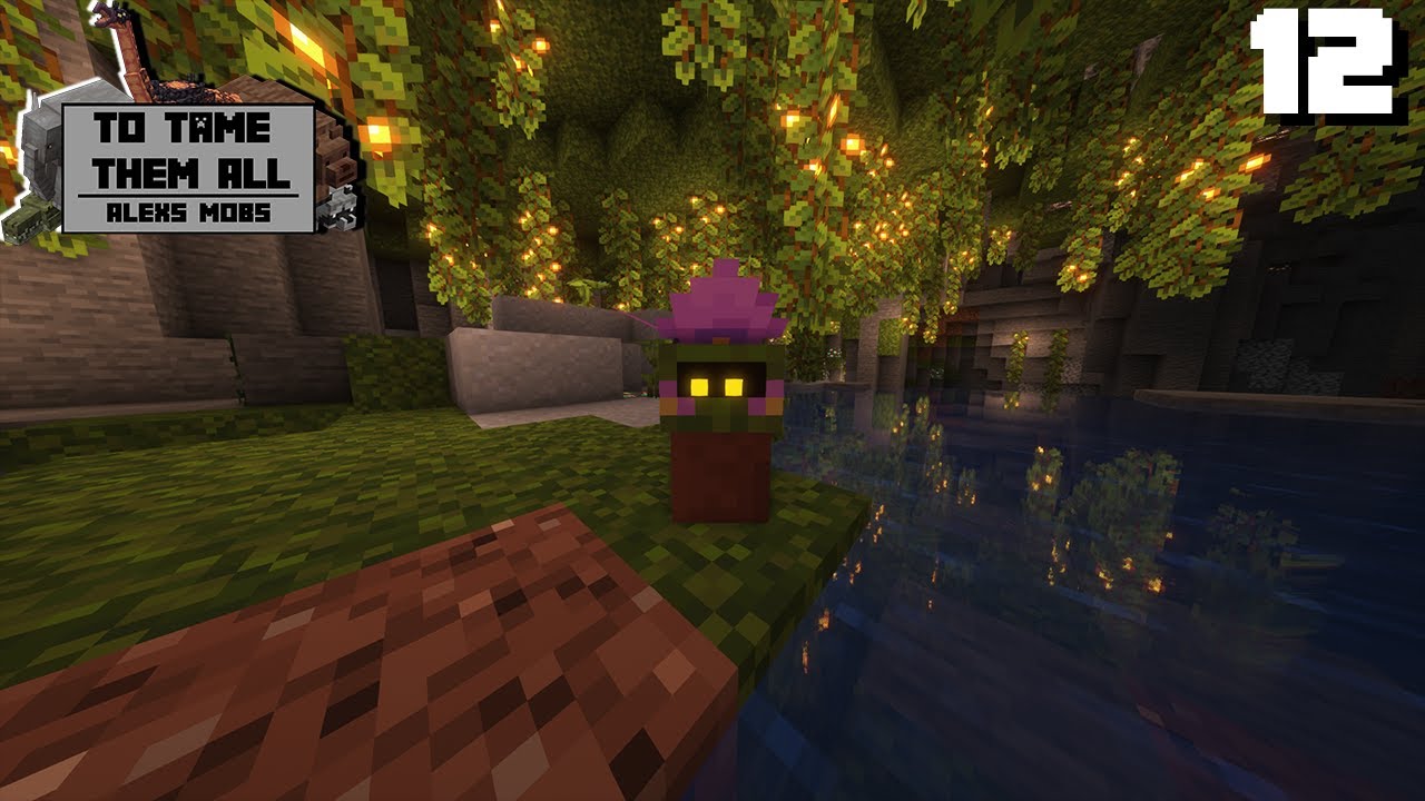 Exploring a Lush Cave! | To Tame Them All (Alex's Mobs) #12 - YouTube