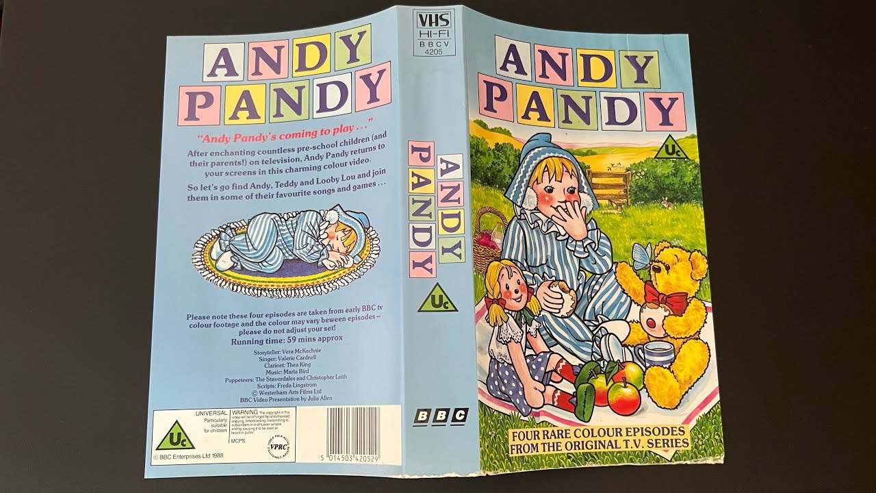 Opening and Closing to Andy Pandy (1989 VHS UK Reprint) - YouTube