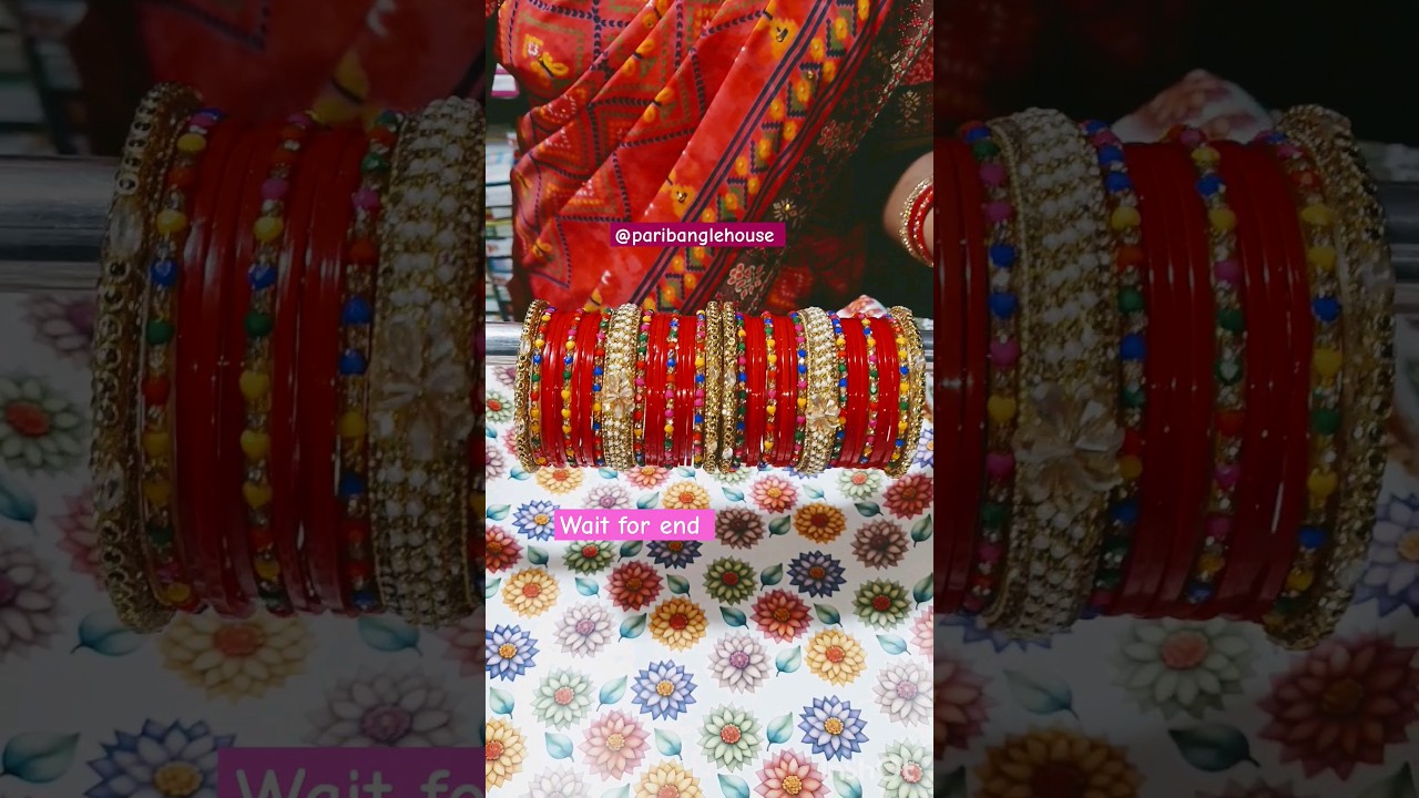Red multi chudi set #bangles #beautiful #ytshorts #youtubeshorts # ...