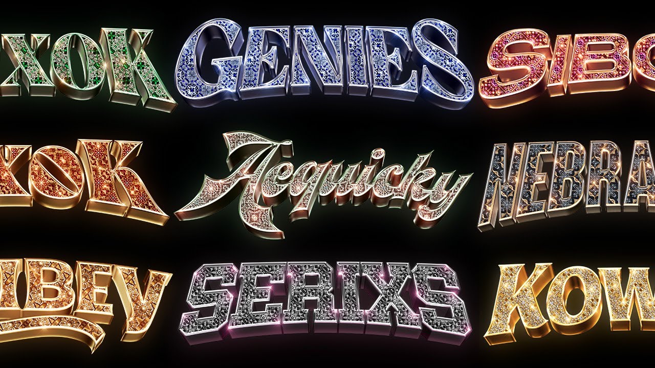 Bling Bling Text Effects / Logo Mockups [Vol .02] - YouTube