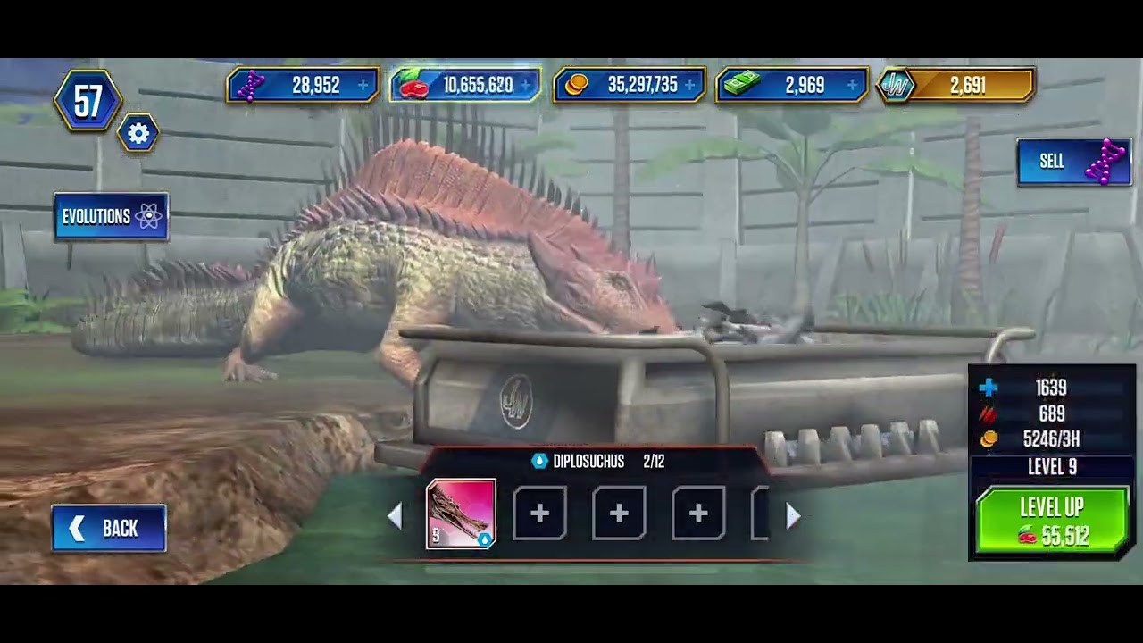 Level 20 diplodocus and 10 indoraptor - YouTube