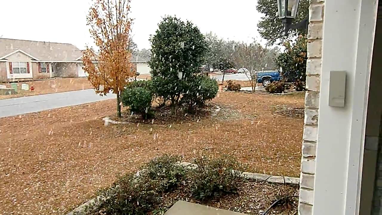 Snow in Crestview, Florida 02-12-10 - YouTube