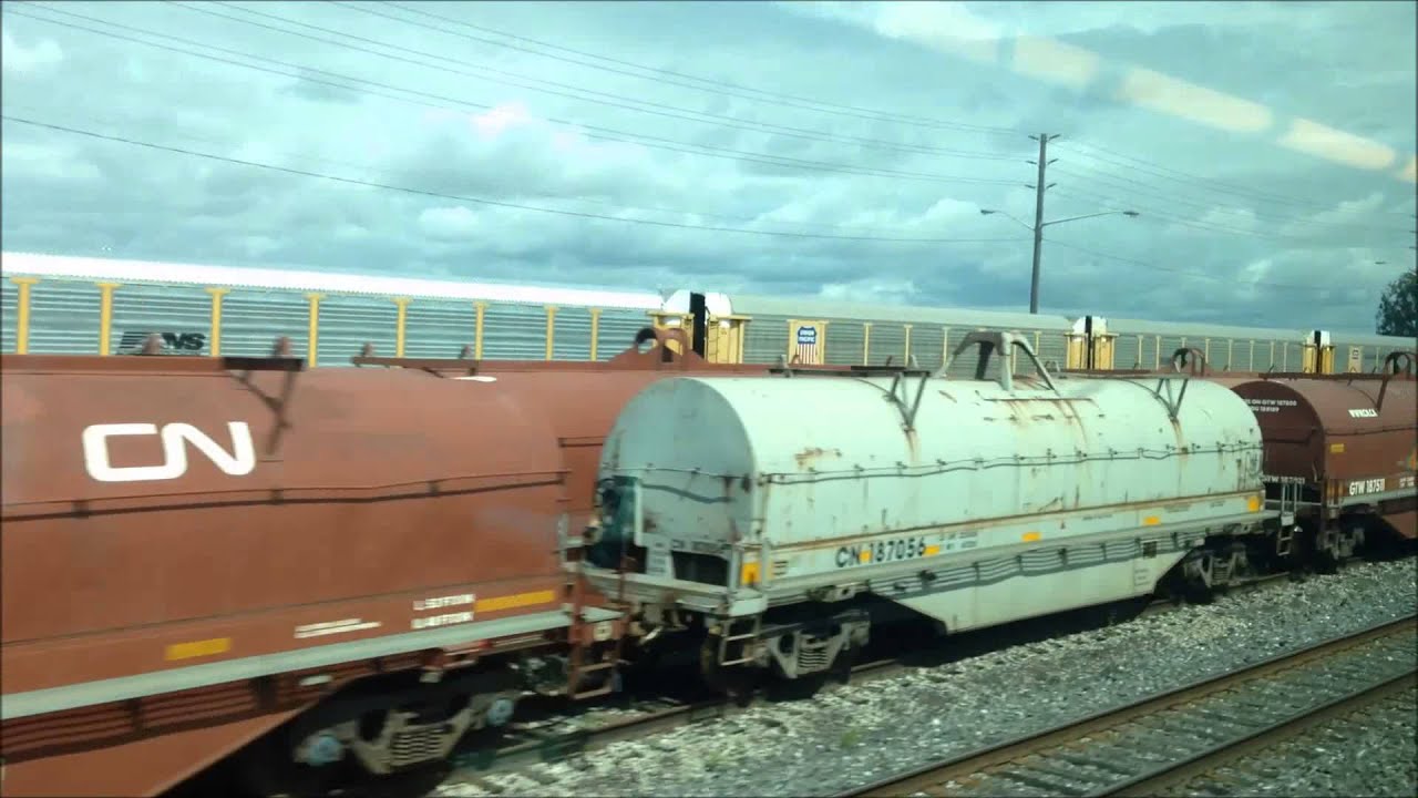 Oakville Yard from Go Train - YouTube