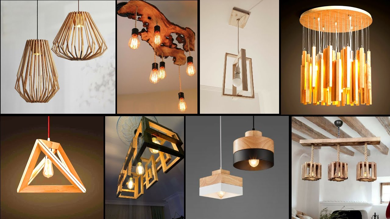 Modern Wooden ceiling Light Ideas | Wooden Chandelier Design ...