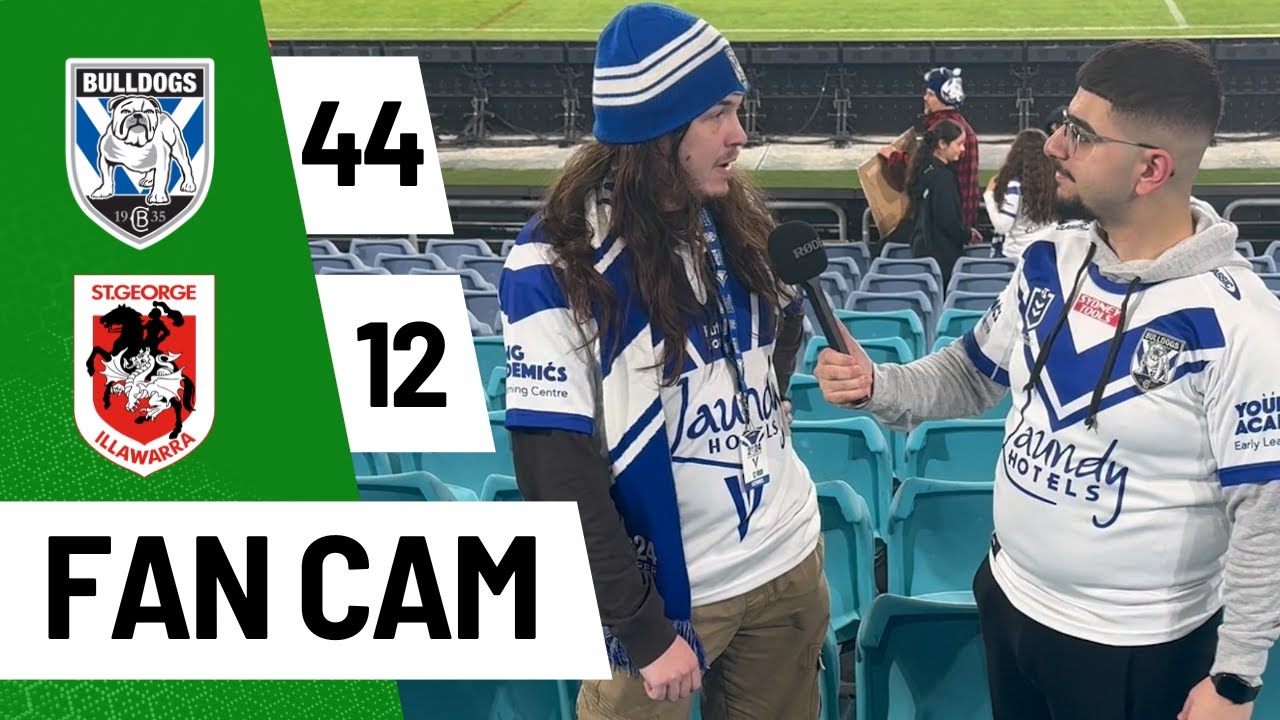 Bulldogs 44-12 Dragons | "Sexton was Amazing" | Round 12 | Fan Cam ...