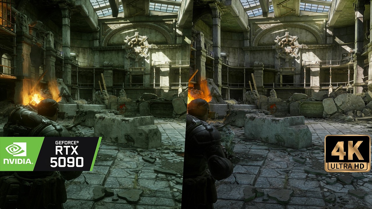 [4K] RTX 5090 Gears of War | Raytracing Graphics Overhaul and reshade ...