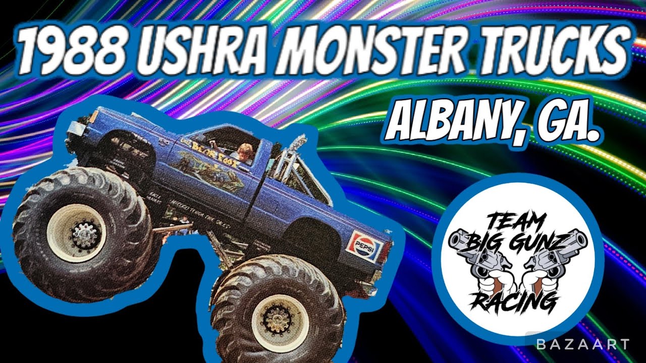 1988 USHRA MONSTER TRUCKS ALBANY GEORGIA - YouTube