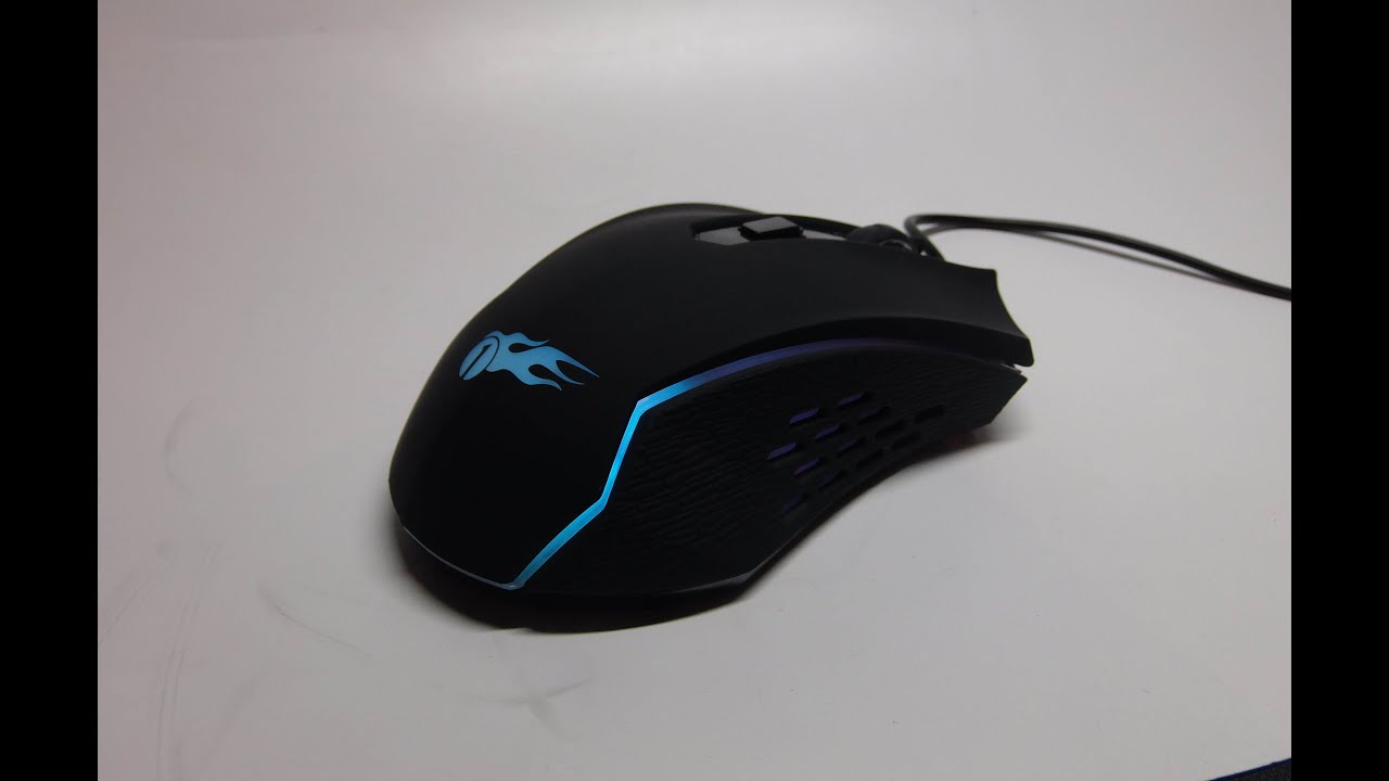 1byone 6 Buttons Optical Gaming Mouse with 4 Adjustable DPI and Rubber ...