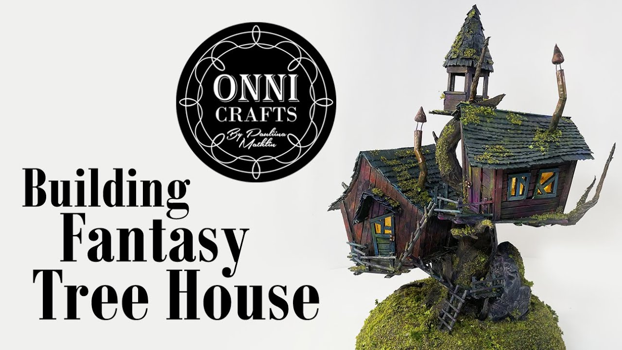 Building my own miniature tree house // Scatch build - YouTube