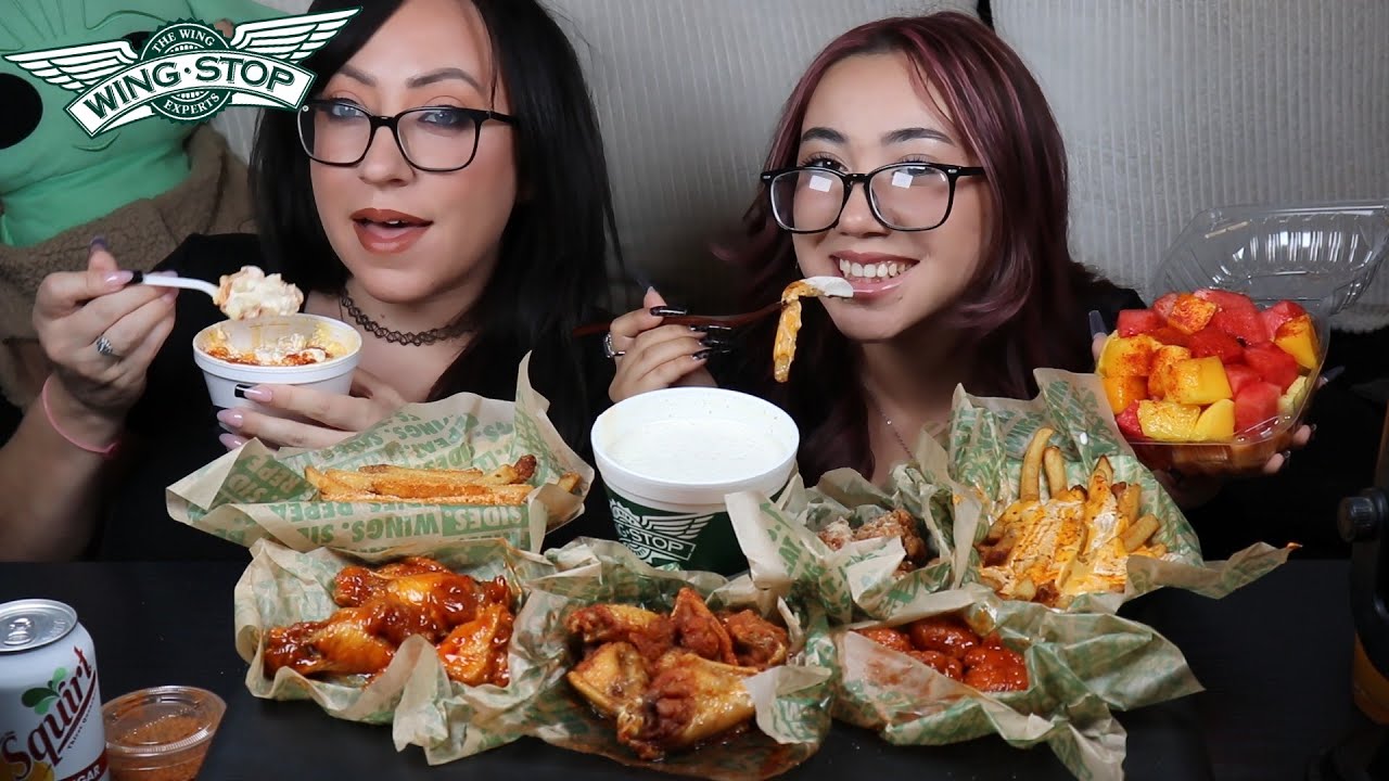WINGSTOP MUKBANG - YouTube