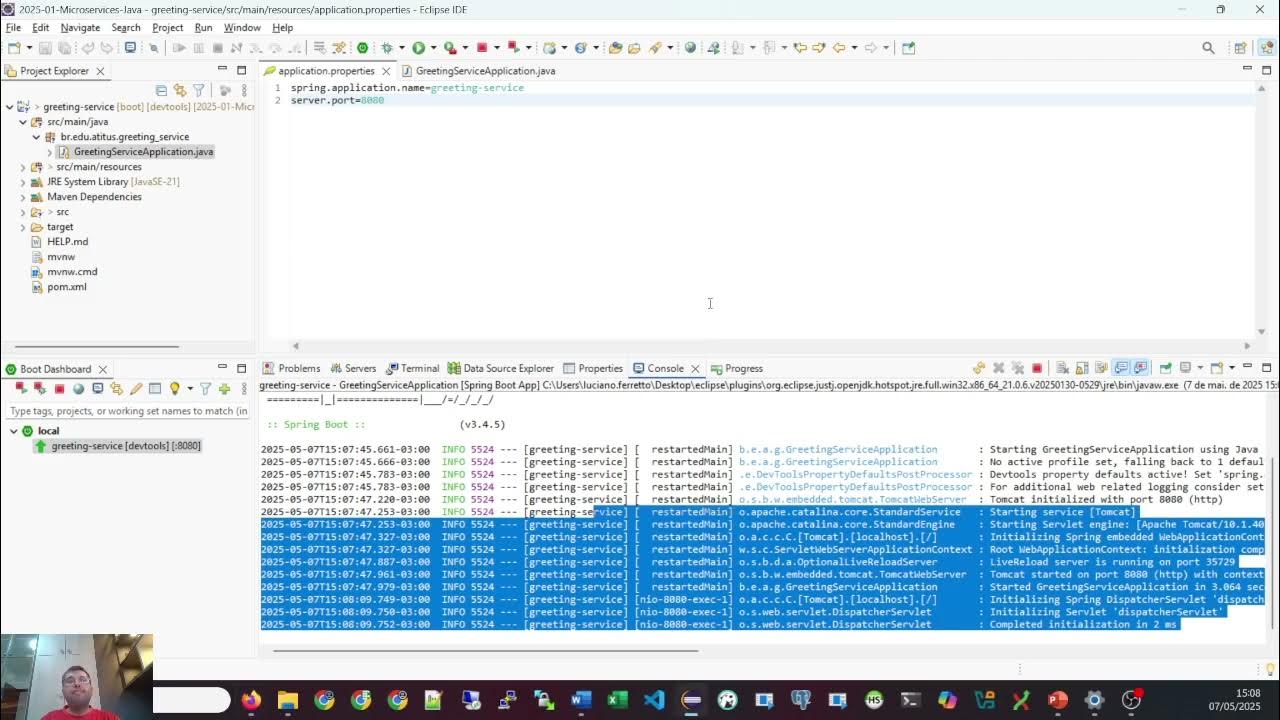Microservices Java #2 – Criando o Greeting-Service com Spring Boot - YouTube