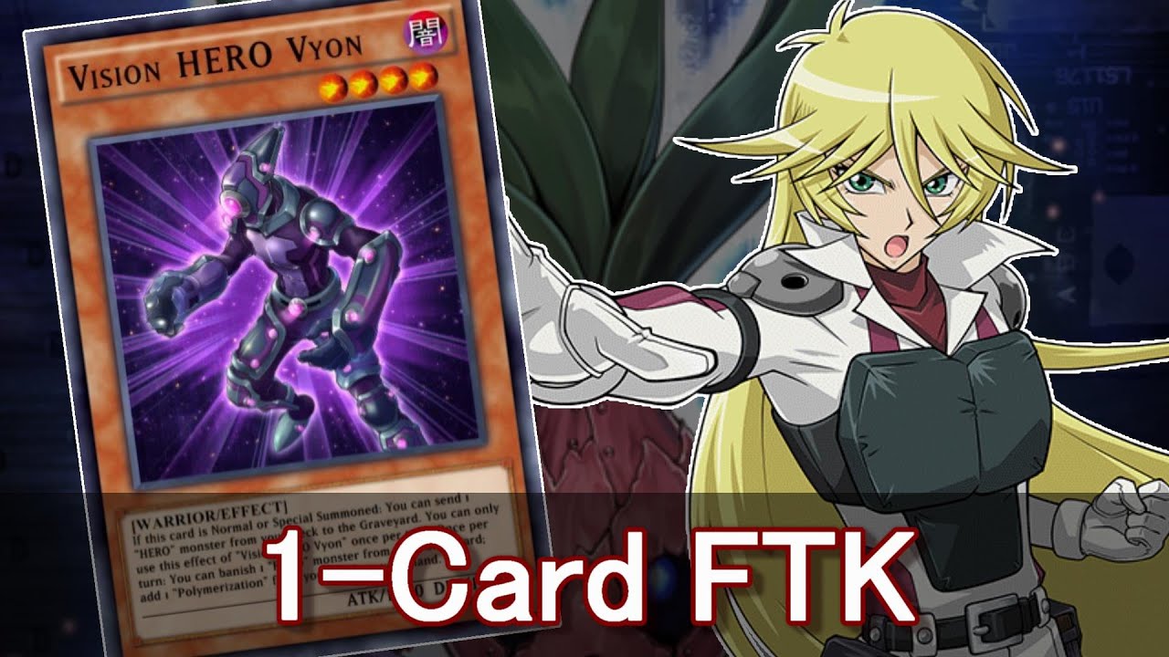 Vision HERO Vyon 1-Card FTK with Revolution des Fleurs [Yu-Gi-Oh! Duel ...