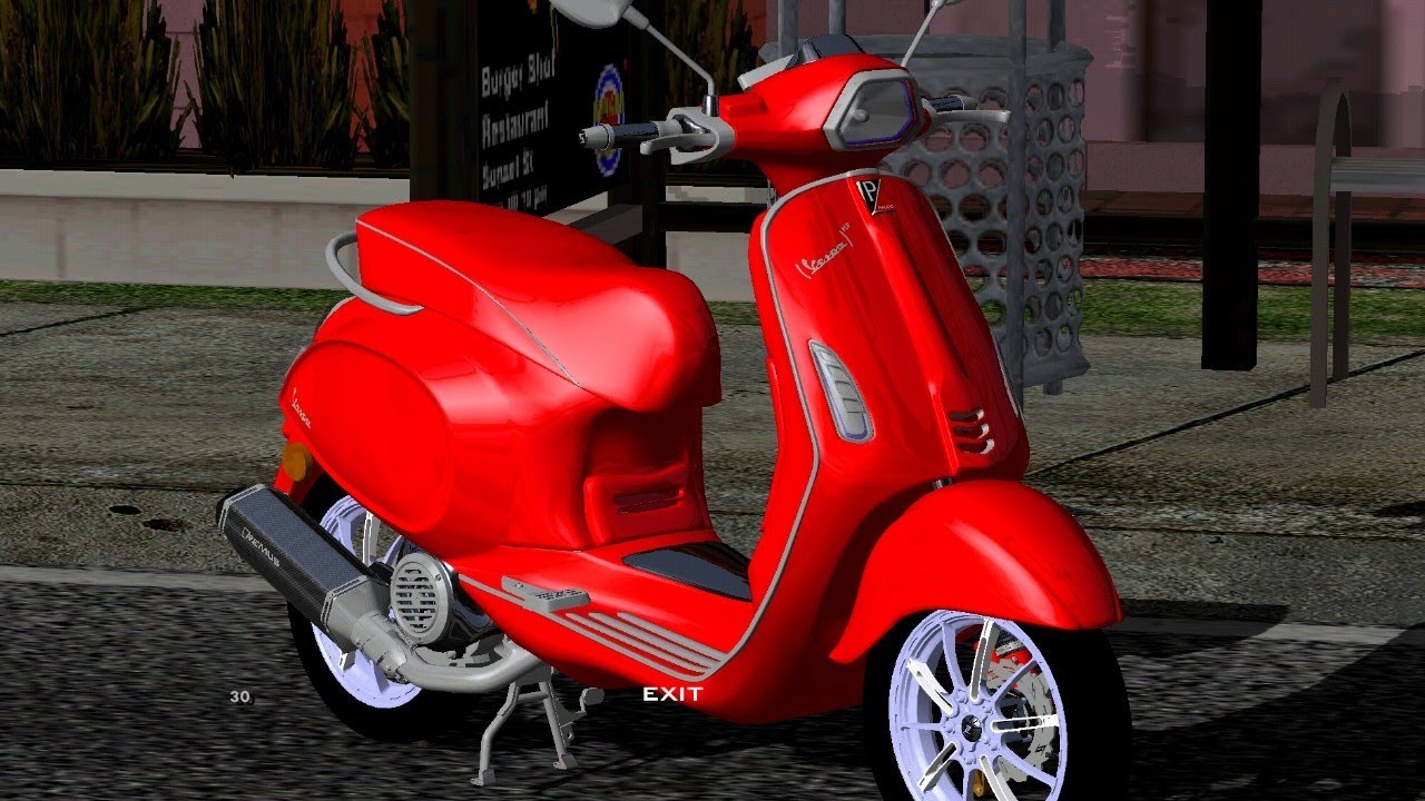 Mod Vespa Primavera GTA SA - YouTube
