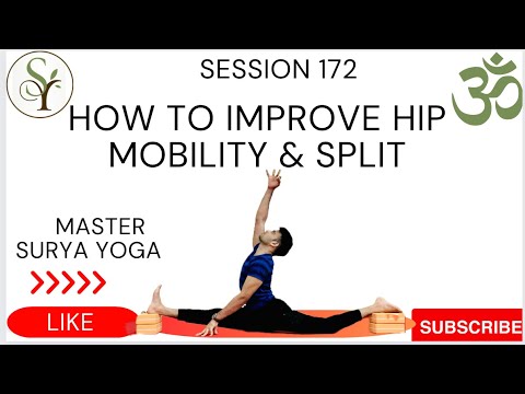 How to improve hip mobility ,flexibility & split yoga with master surya #yoga #fitness #health ...