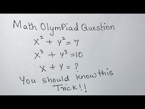 Math OlymPiad Question | A Nice Algebra Equation | You should know this ...