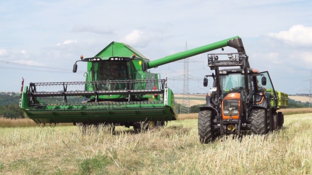 RAPSERNTE mit JOHN DEERE W540 - YouTube