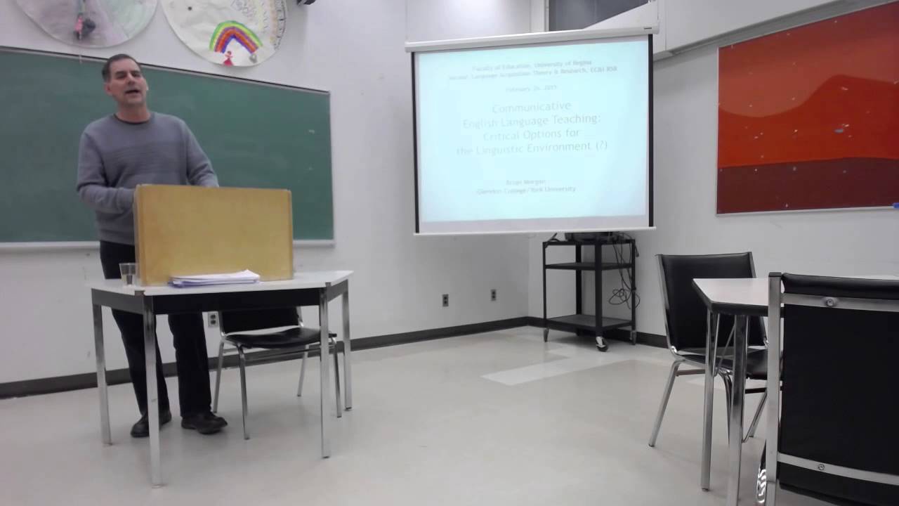 Dr. Brian Morgan and English language teaching - YouTube