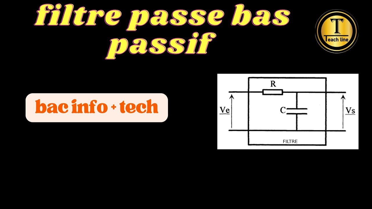 01_filtre passe bas passif (cours) - YouTube