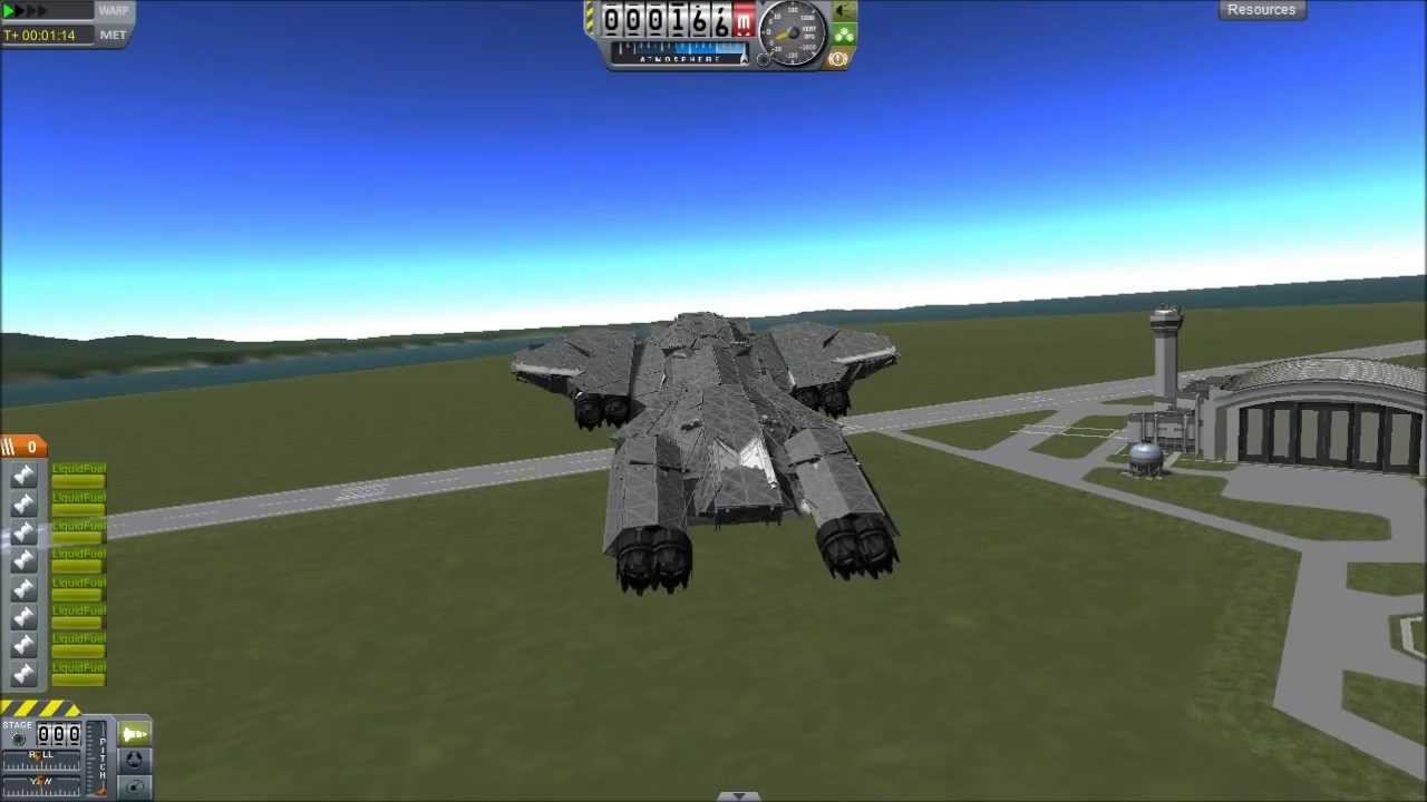 Ksp flight test: U.N.S.C. D77H-TCI Pelican Dropship - YouTube