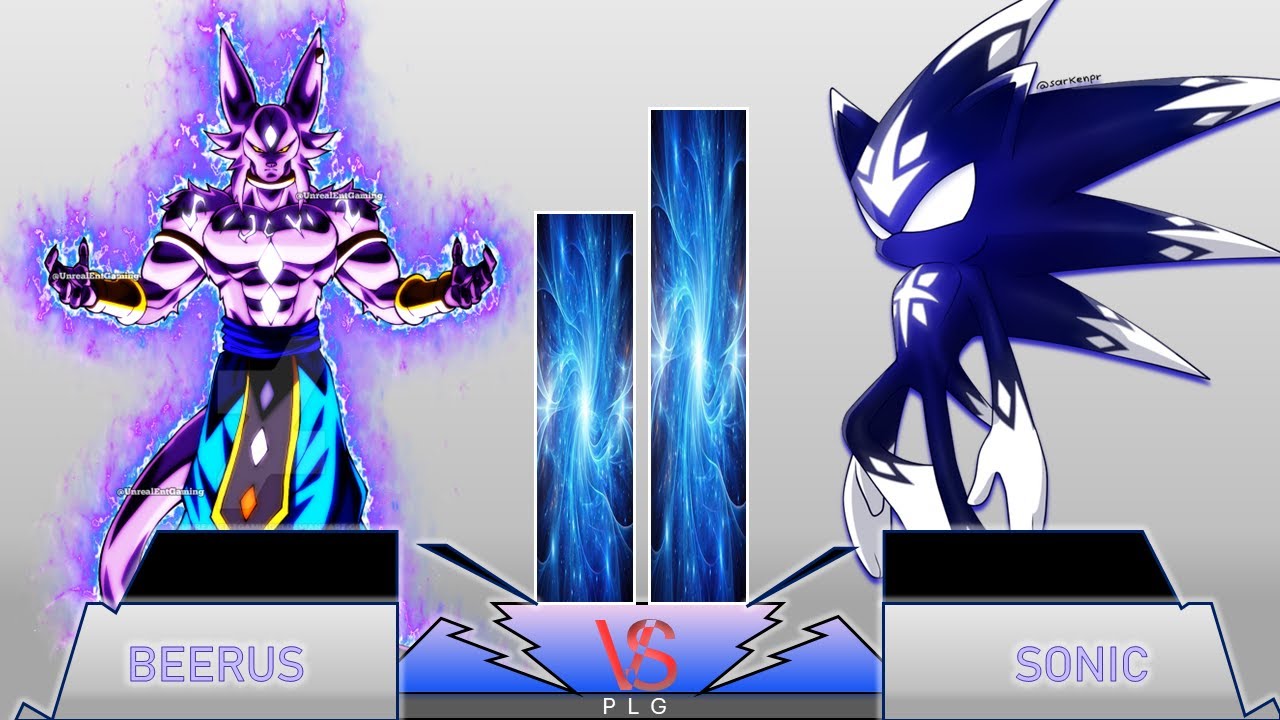 BEERUS Vs SONIC Power Level - YouTube