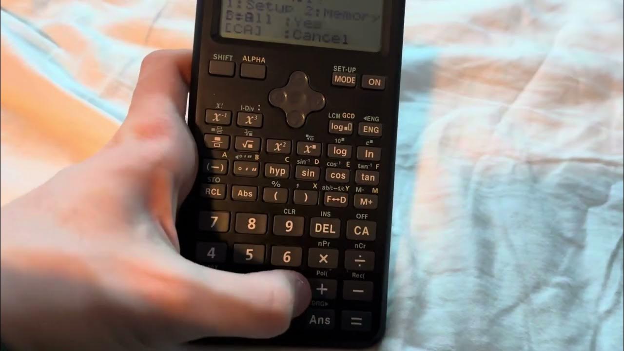 How to reset an Aurora/Casio Calculator - YouTube