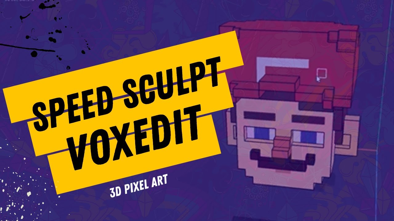 Voxedit Character Design: SUPER MARIO Voxel Speed Sculpt - YouTube