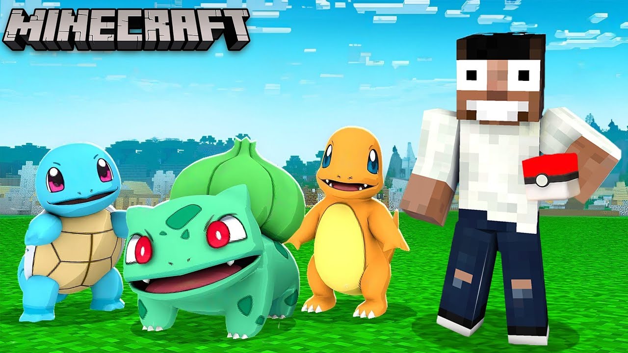 Minecraft, I Spent 24 Hours in Pokemon Minecraft || Minecraft Mods ...