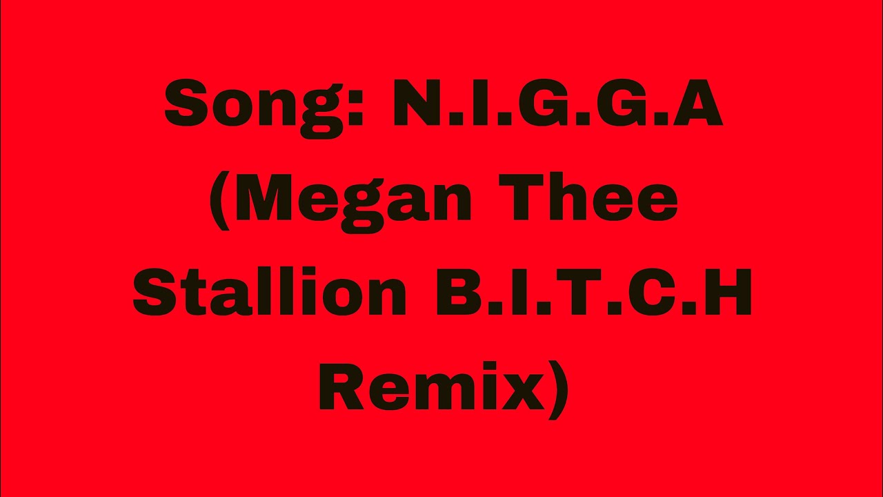 Song: N.I.G.G.A (Megan Thee Stallion B.I.T.C.H Remix) - YouTube